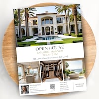Real Estate Open House Flyer Template: Editable Realtor Marketing ...