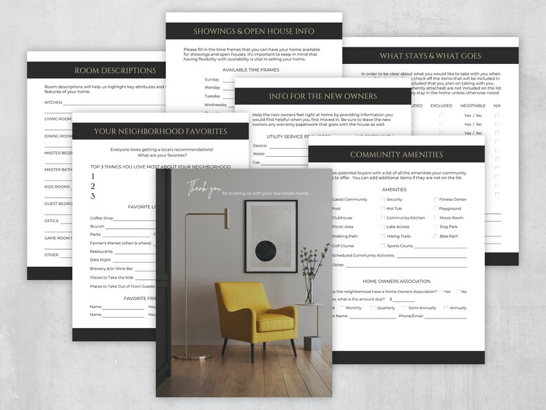 Buyer Questionnaire & Seller Questionnaire Real Estate Buyer - Etsy