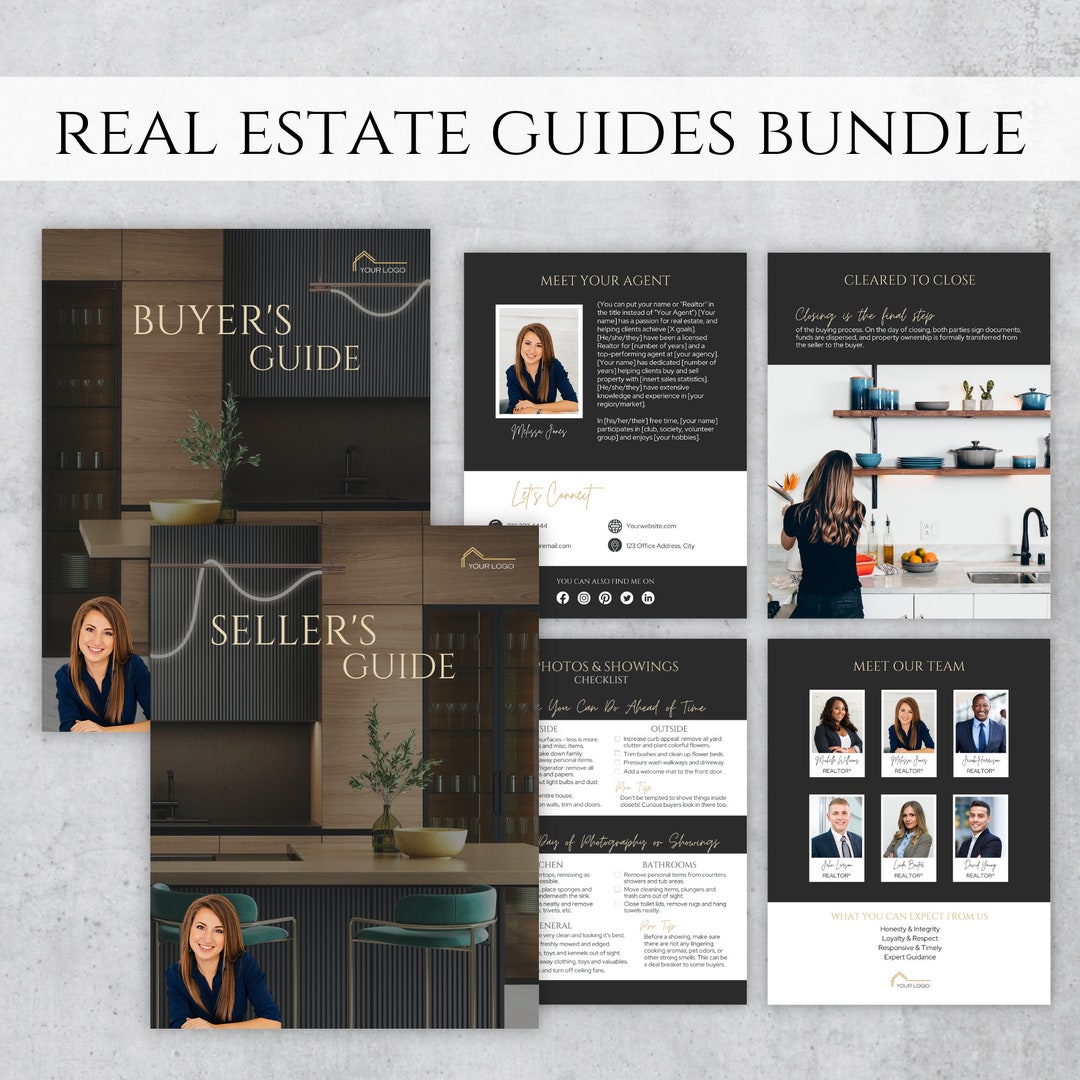 Luxury Real Estate Templates Buyer and Seller Guides, Realtor Buyer ...