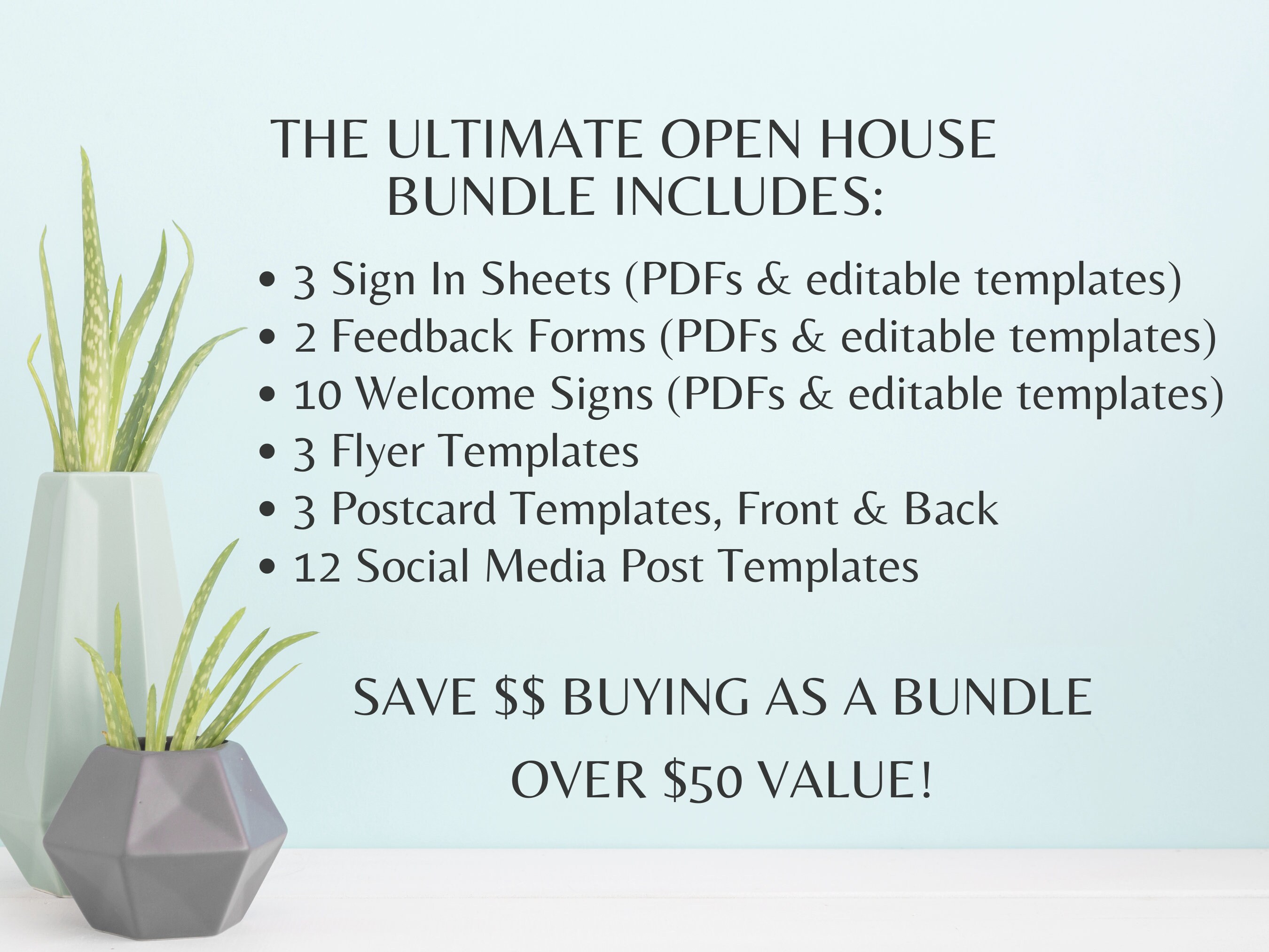 Open House Bundle Real Estate: Sign In Sheet PDFs Forms | Etsy
