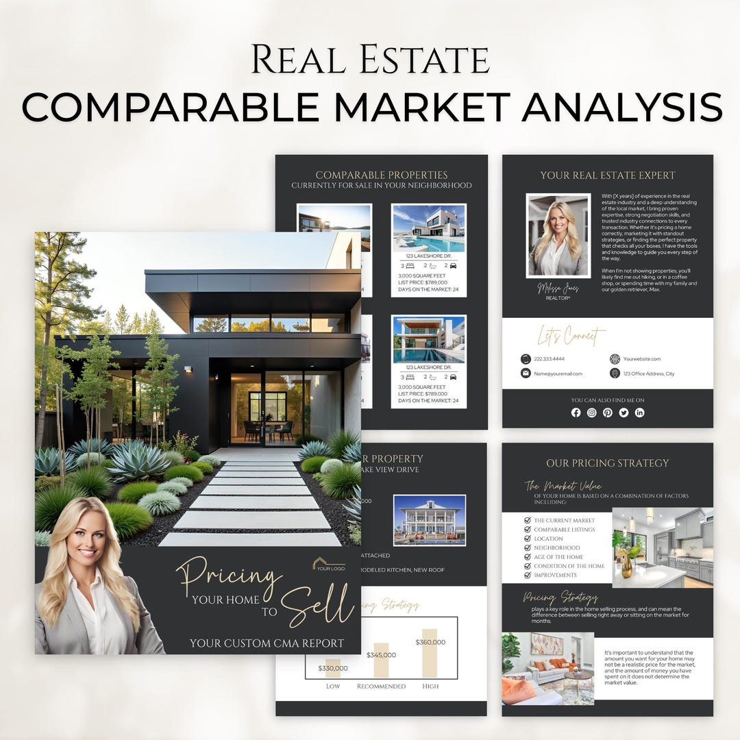 CMA Real Estate Template, Comparable Market Analysis for List ...