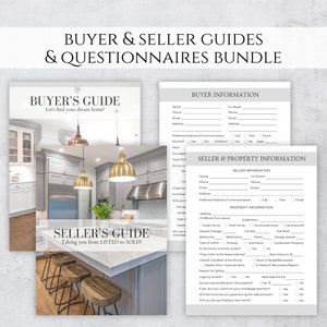Real Estate Buyer and Seller Guide, Real Estate Marketing Template ...