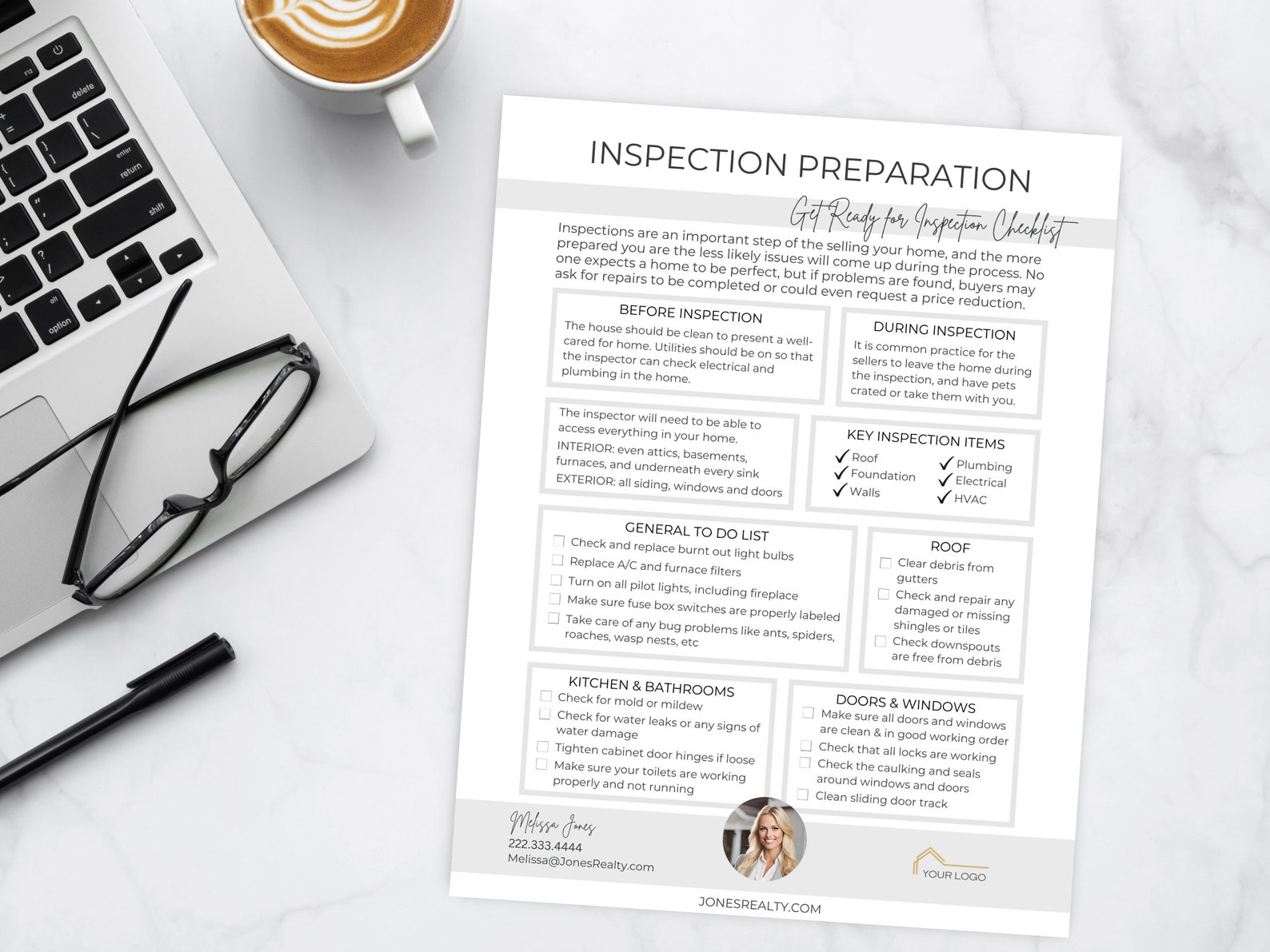 Inspection Checklist, Real Estate Seller Checklist, Home Inspection ...