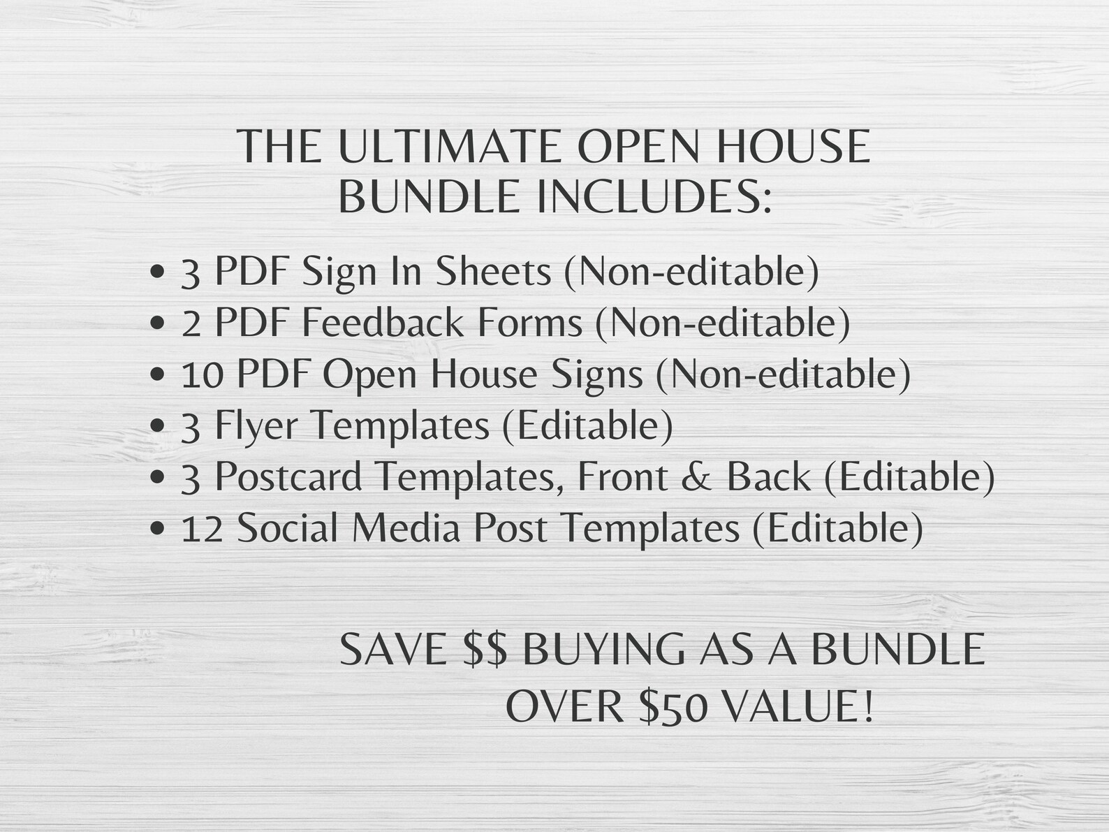 Open House Bundle Real Estate: Sign in Sheet Pdfs Forms | Etsy