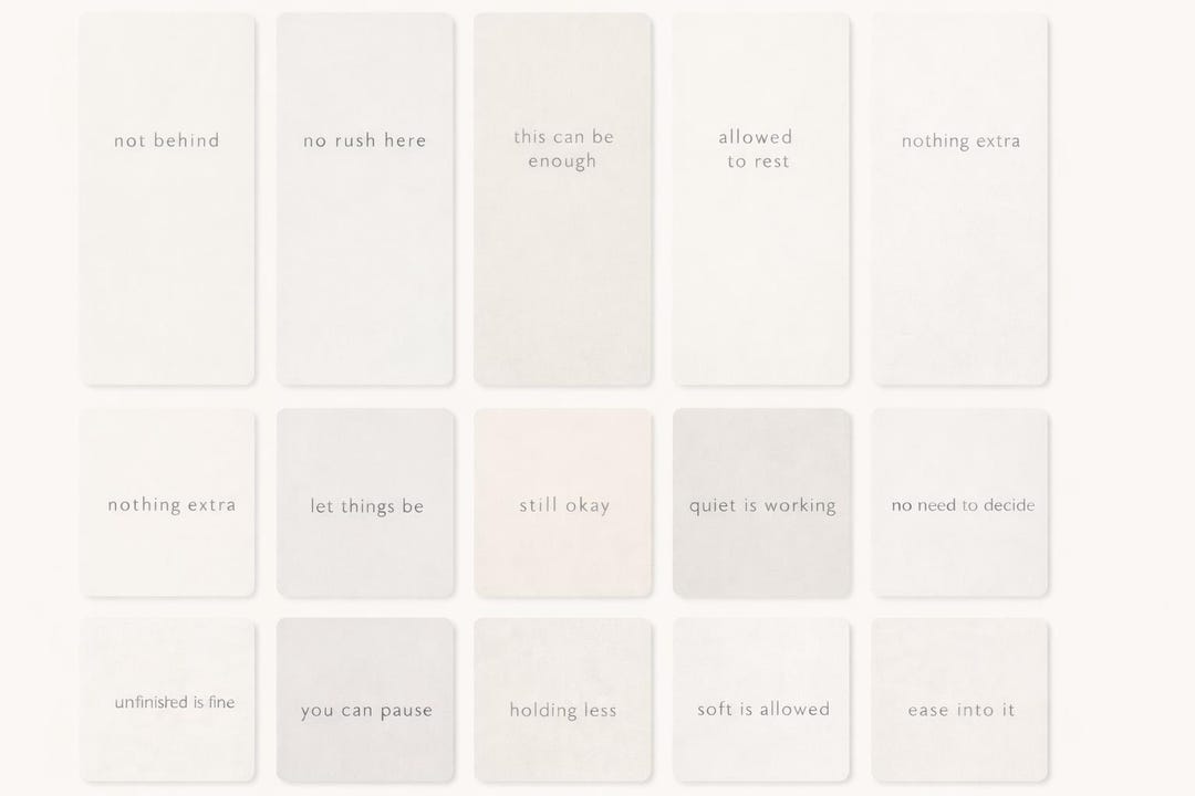 Softpause Calm Notes Pack - Minimalist Phone Wallpapers for Easing ...