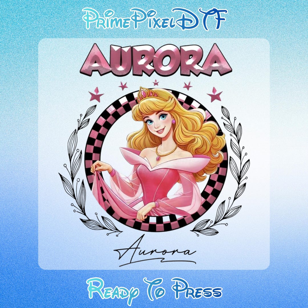Aurora DTF Transfer, Disney Family Matching Design Ready to Press - Etsy