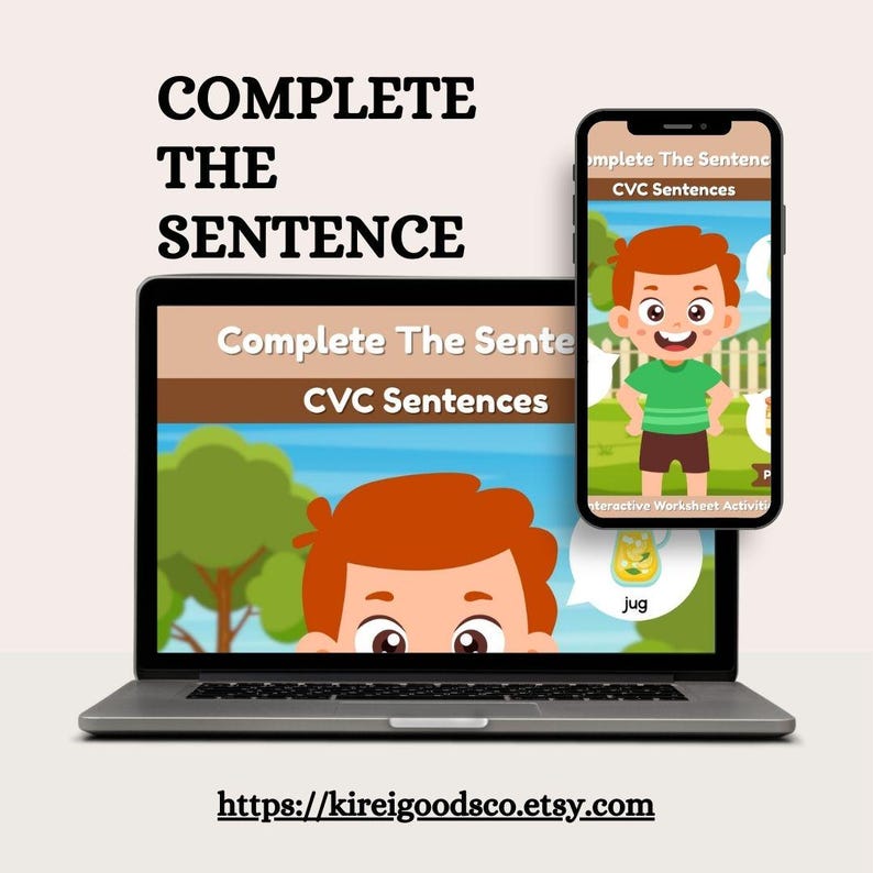 Complete the Sentences Bundle| Grade 1 Literacy Worksheets| Printable ...