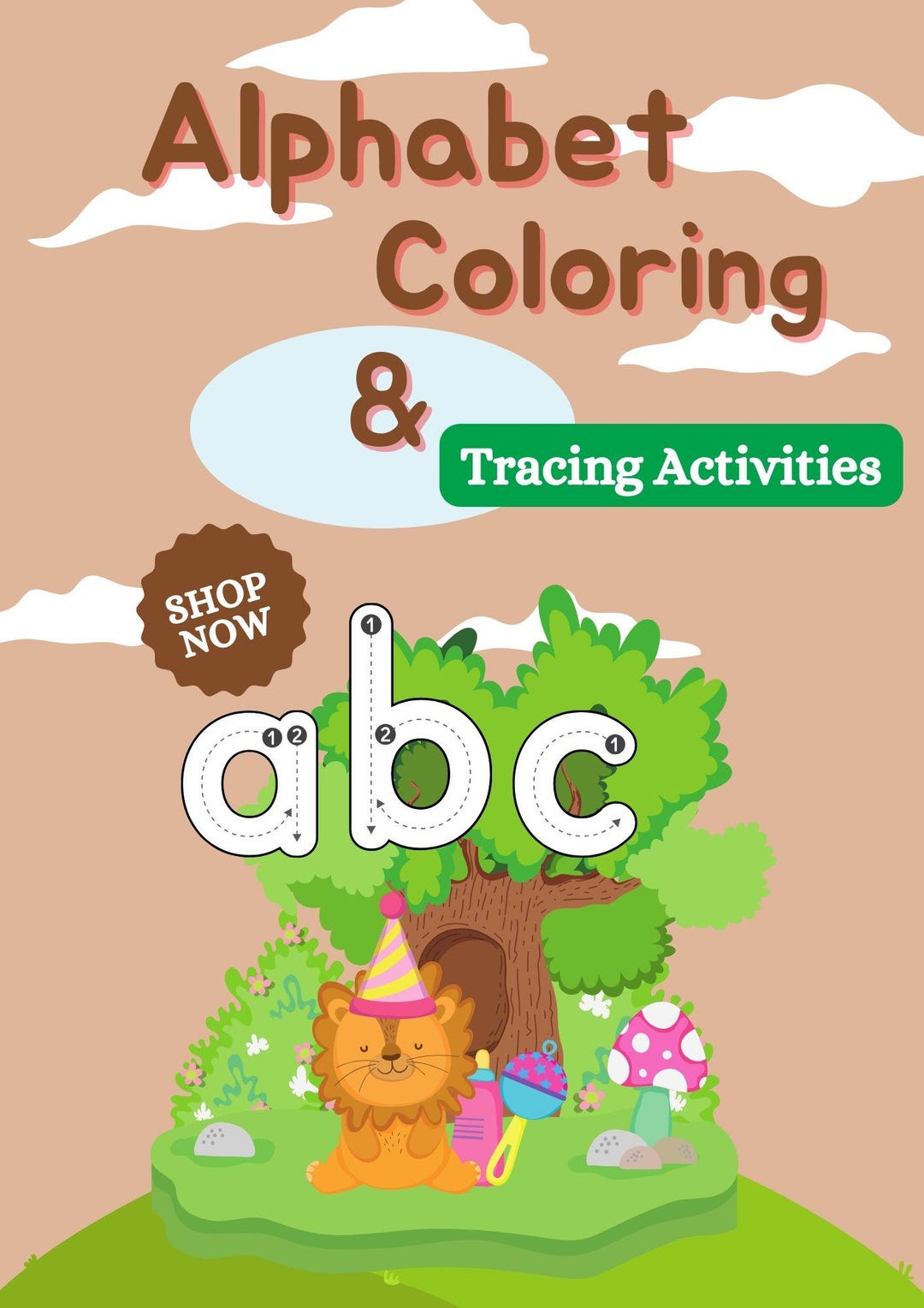 A-Z Coloring Book PDF| Coloring Book Worksheet| Bold&easy Printable PDF ...