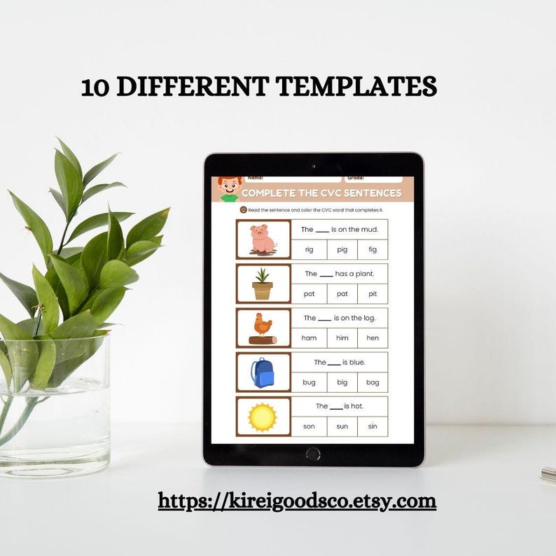 Complete the Sentences Bundle| Grade 1 Literacy Worksheets| Printable ...