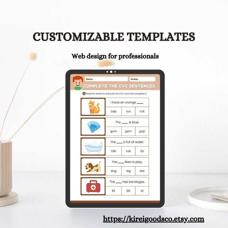Complete the Sentences Bundle| Grade 1 Literacy Worksheets| Printable ...