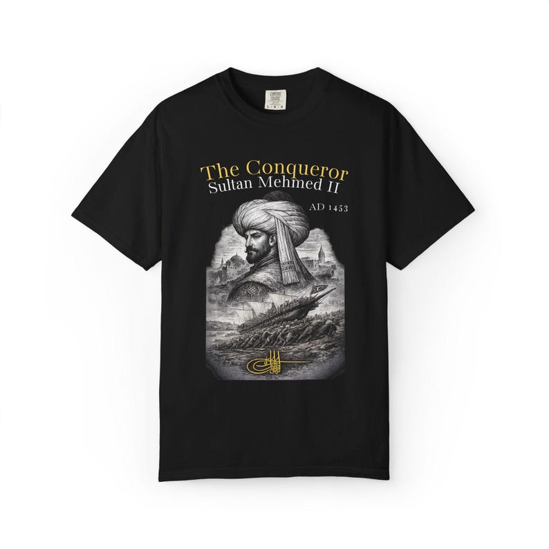 Fatih Sultan Mehmed II the Conqueror Vintage T-shirt | Ottoman History ...