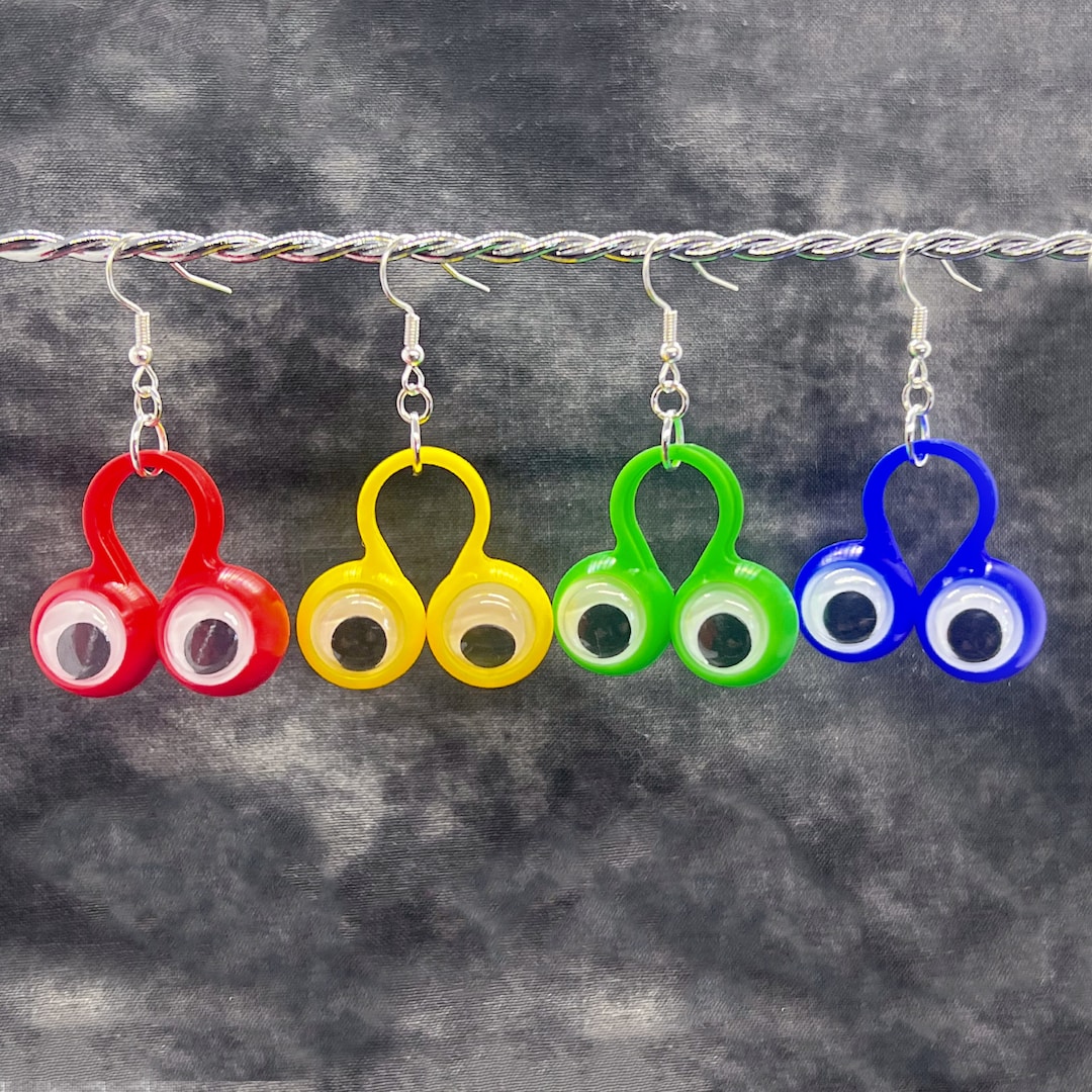 Googly Eye Finger Ring Earrings - Small - Etsy