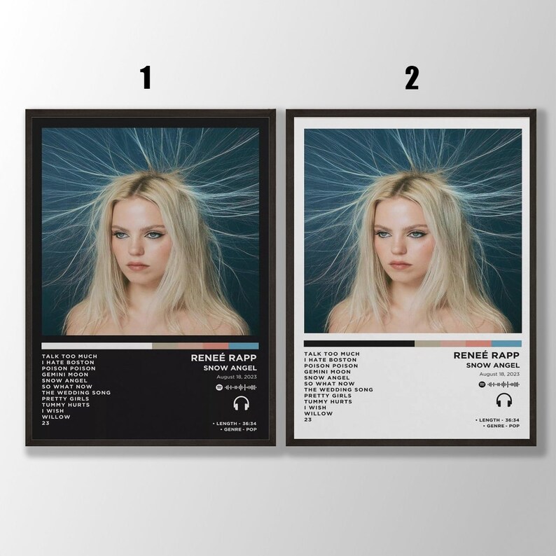 Renee Rapp Poster, Snow Angel Poster, Modern Music Poster, Bedroom Wall ...