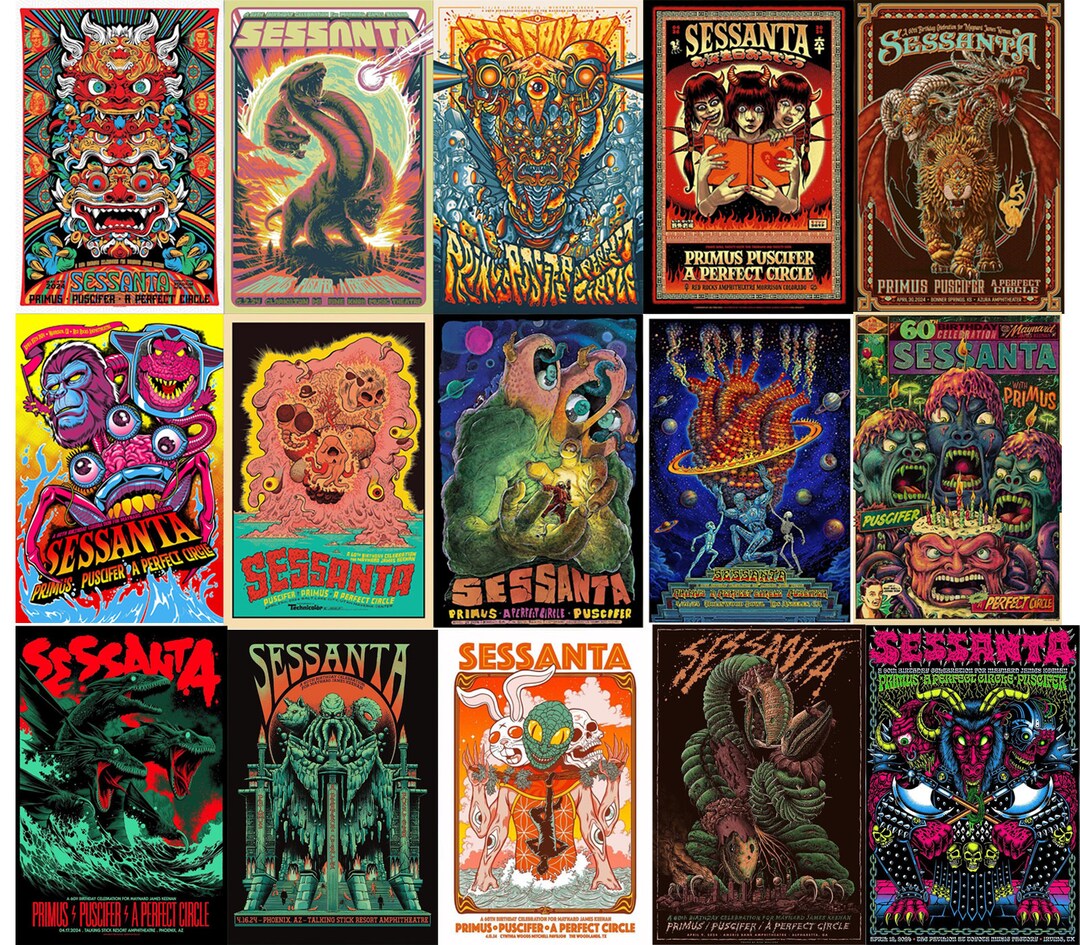 Sessanta Poster, Sessanta Gift Poster, Sessanta April May 2024 Concert ...