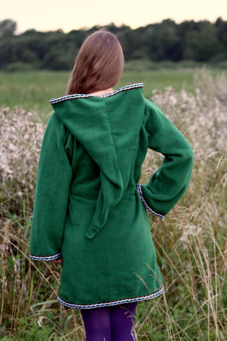 Legend of Zelda Cosplay Costume Green Elven Tunic - Medieval Tunic ...