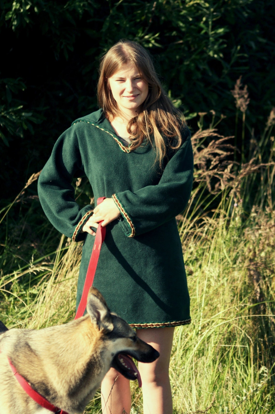 Legend of Zelda Inspired Cosplay Green Elven Tunic - Medieval Tunic ...