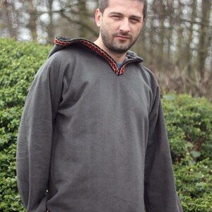 Elf Hoodie in Gray - Hippy Hoodie - Psy Clothing- Festival - Rave ...