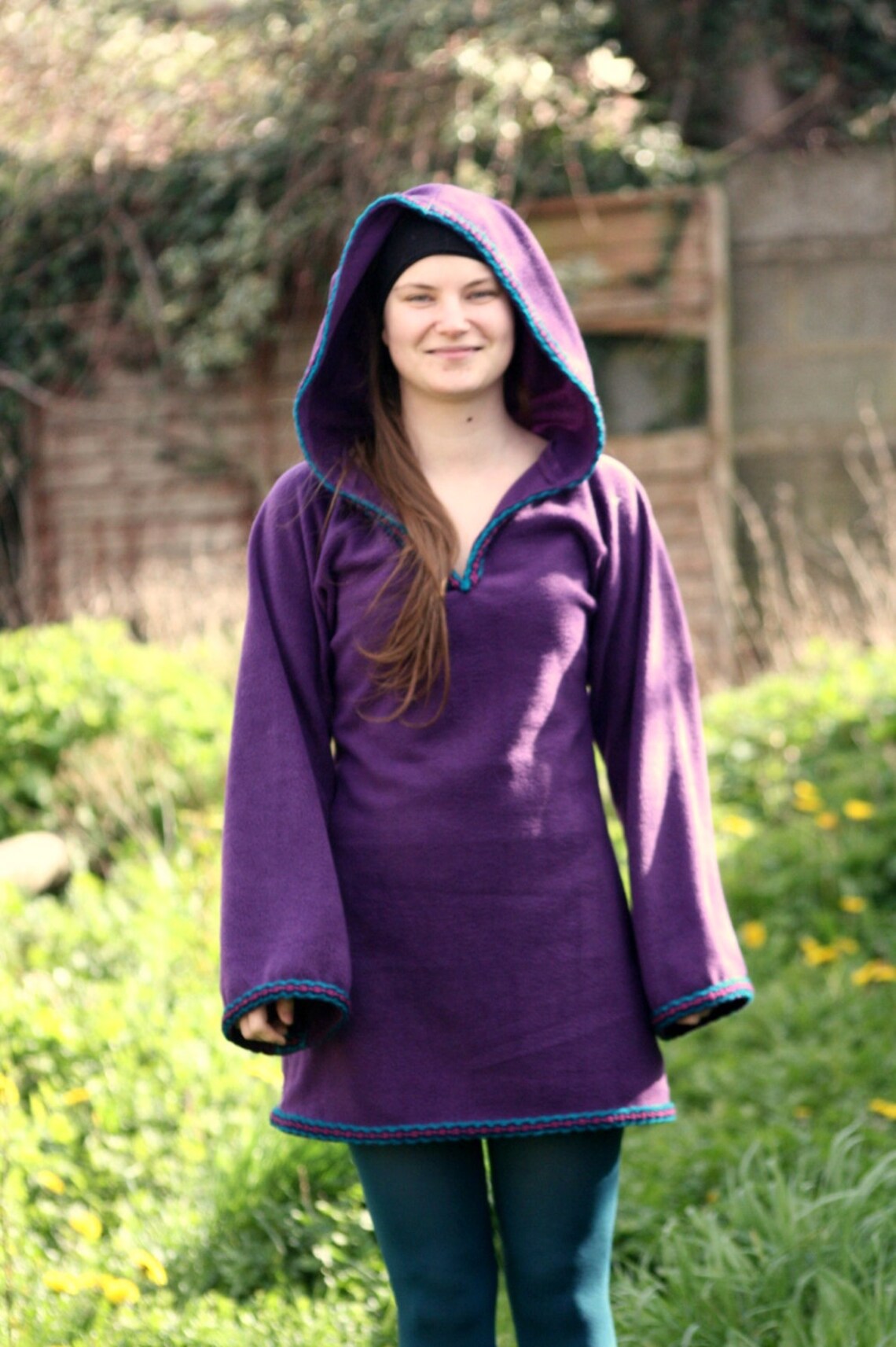 Festival Elf Dress in Purple Medieval Womens Tunic With Pixie - Etsy