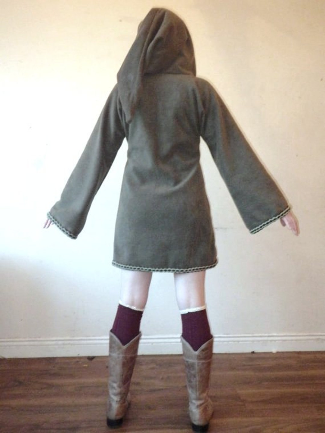 Green Elven Tunic for Women- Medieval Tunic - SCA - Pixie Hoodie - Link ...