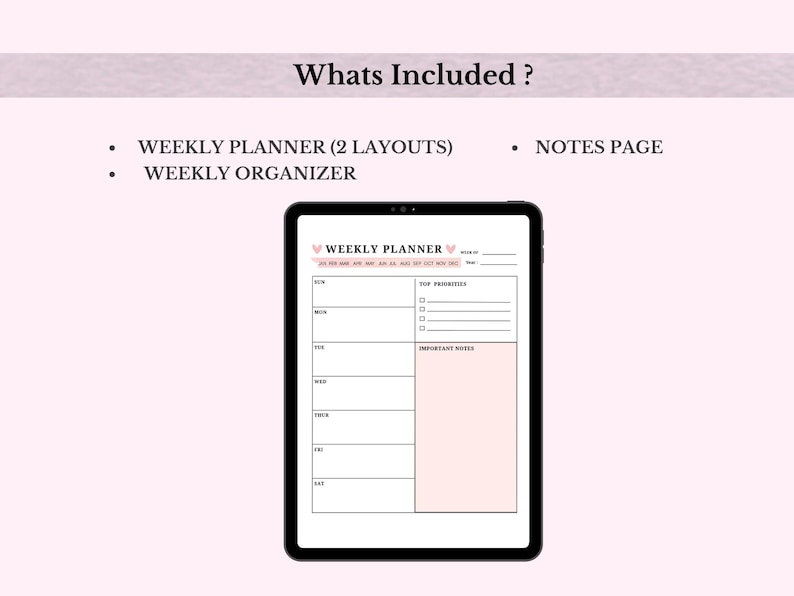ADHD Weekly Planner | Fillable PDF in Adobe | Undated Printable Life ...