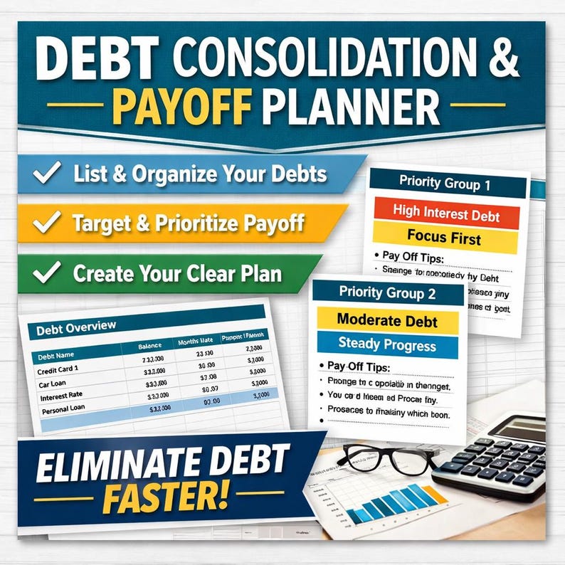 Debt Payoff Strategy Planner (excel Spreadsheet) (digital Download) - Etsy