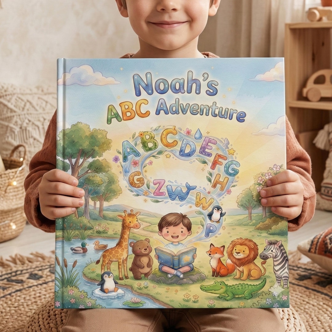 Alphabet Adventure Book for Kids ,custom ABC Story Gift - Etsy