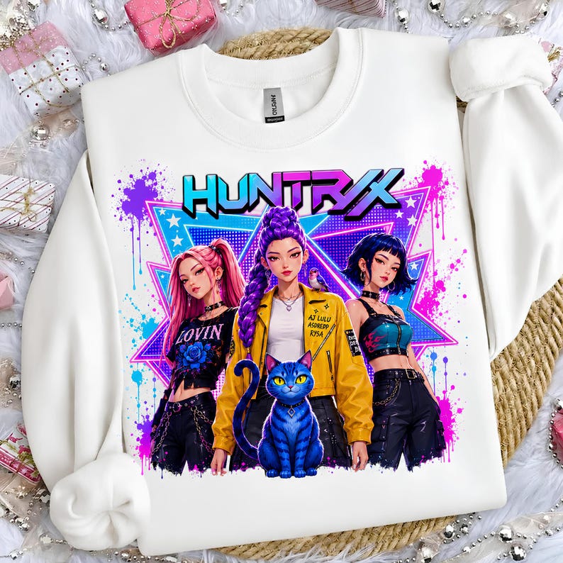 K-pop Huntrix Saja Girls Clipart PNG Bundle | Huntrix Demon Hunters ...