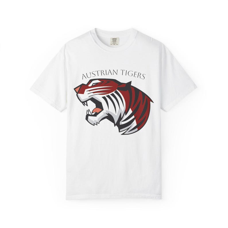 Austrian Tigers Head Graphic T-shirt | Aviation - Etsy