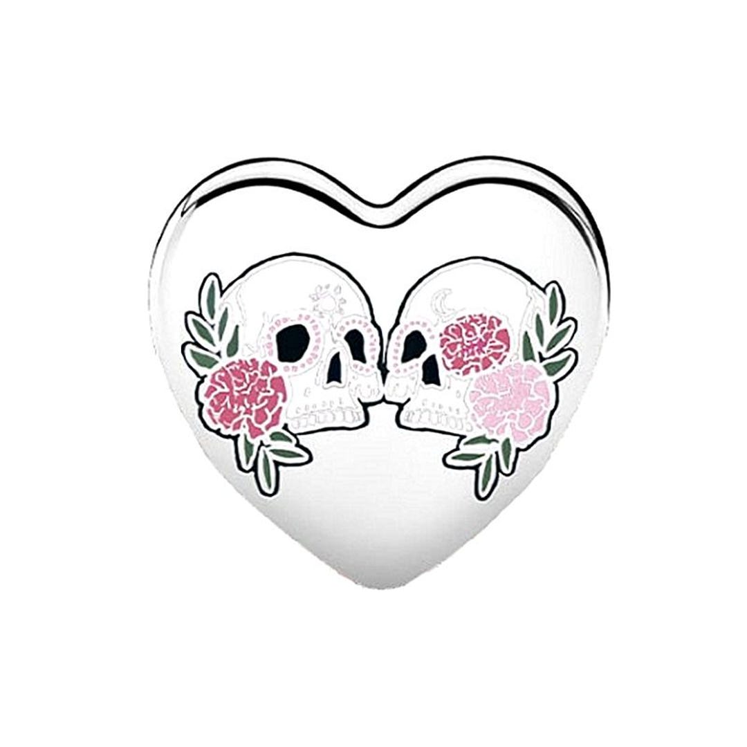 Pandora Love Eternal Skeleton Couple Pink Rose Charm S925 Ale - Etsy