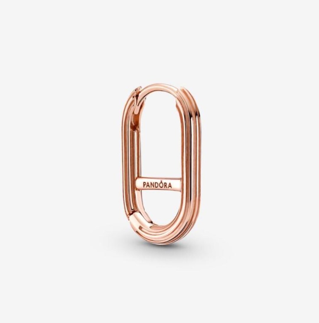 Pandora ME Link Earring Rose Gold - Etsy