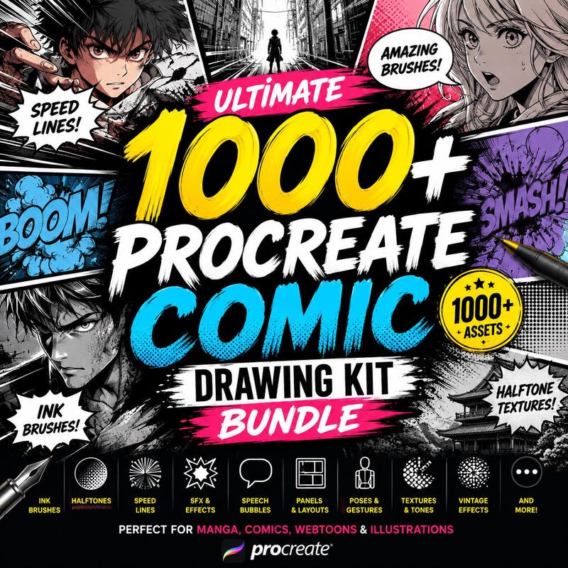 Comic Drawing Kit - Etsy UK