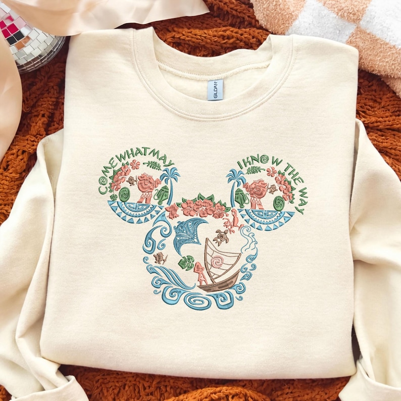 Moana Embroidery Design Bundle, Cute Princess Pua Heihei Machine ...