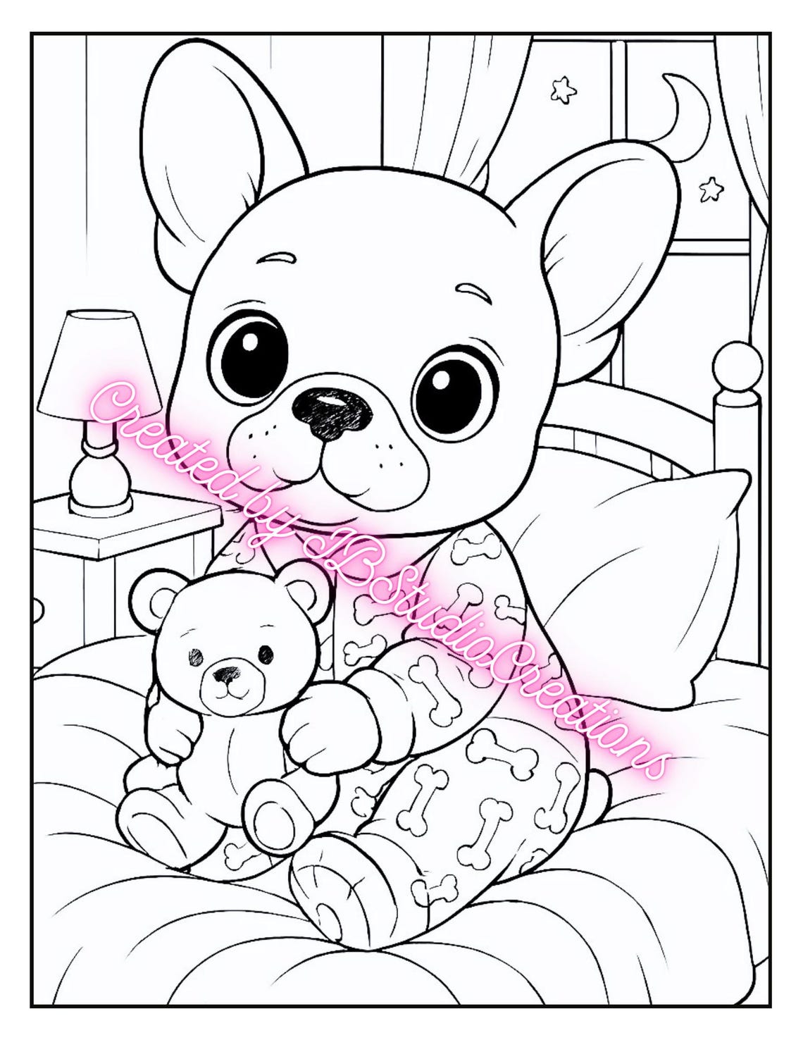 French Bulldogs Coloring Pages Printable - Frenchies Lovers - Dog ...