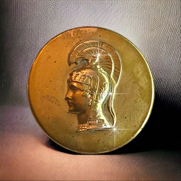 Antique Button Roman Soldier - Etsy