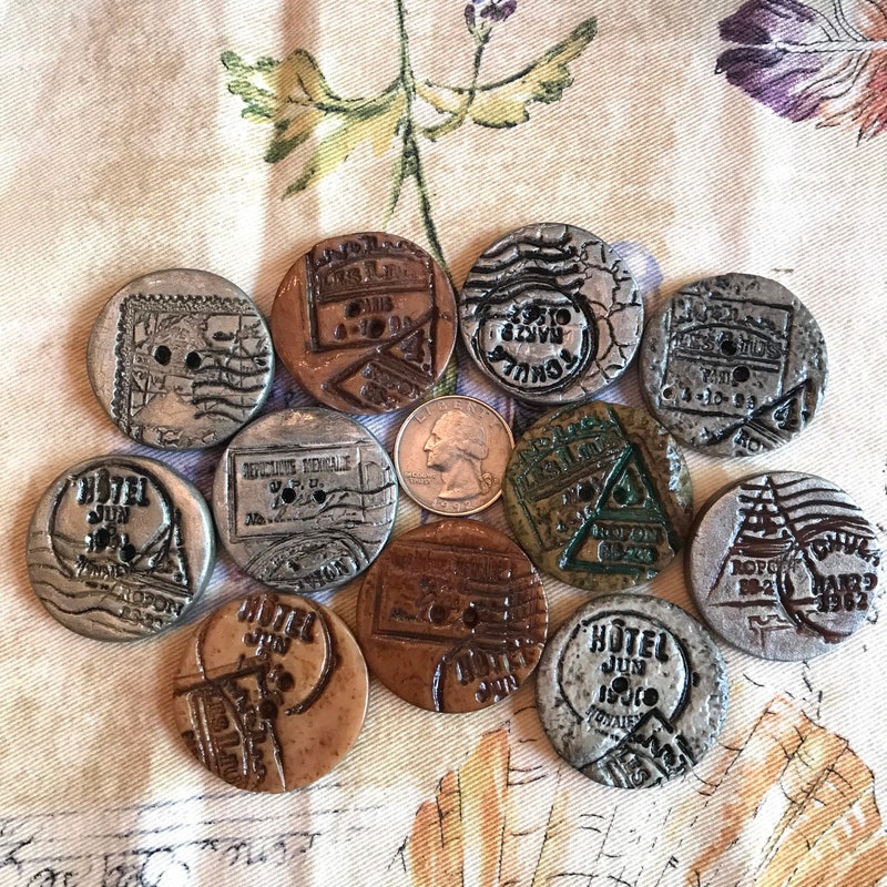 Polymer Clay Buttons - Etsy