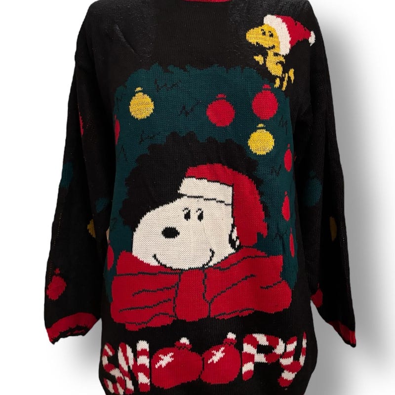 Peanuts Christmas Sweater - Etsy