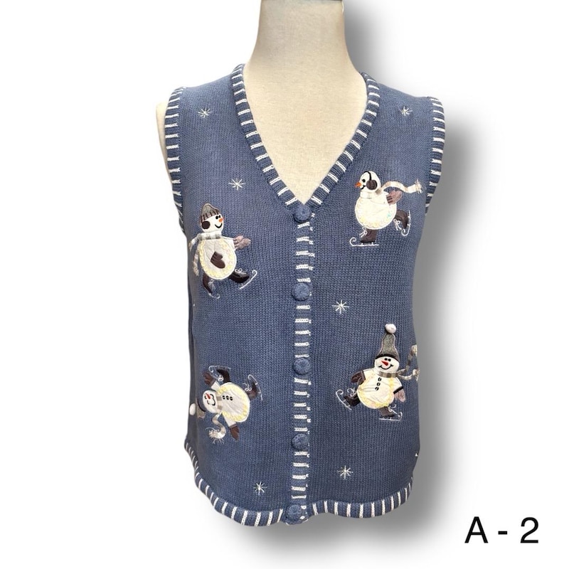 Snowman Vest - Etsy