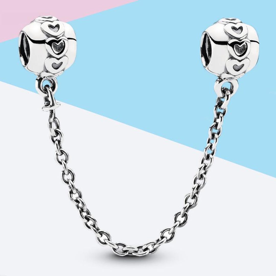 Pandora Silver Charm Love Connection Safety Chain - Etsy