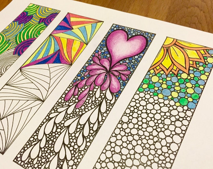 2 Mini Zines, PRINTABLE Zentangle Inspired, Do-a-doodle and Tiny ...