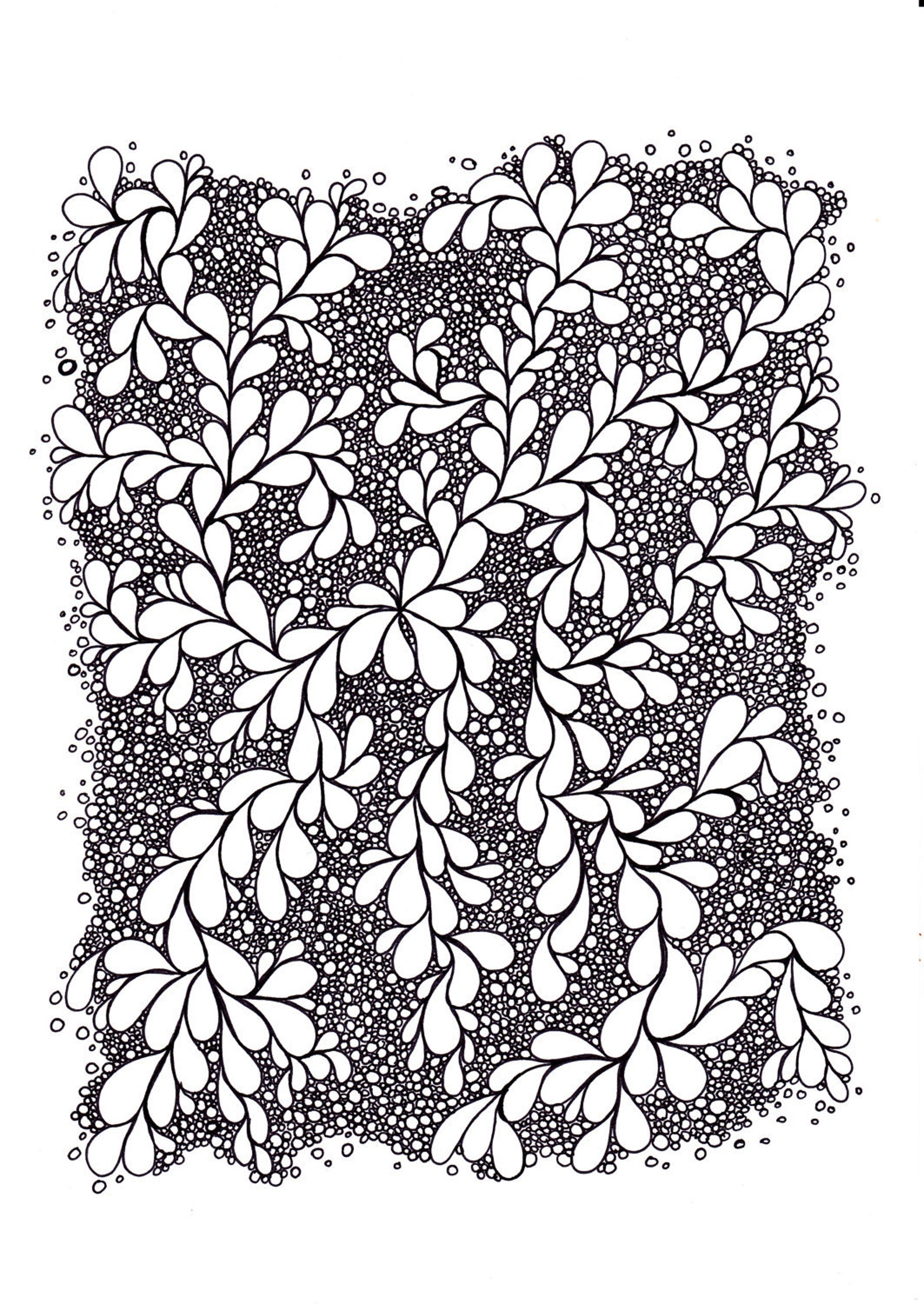 Printable Zentangle Inspired Art- Abstract Drawing Zendoodle - Etsy