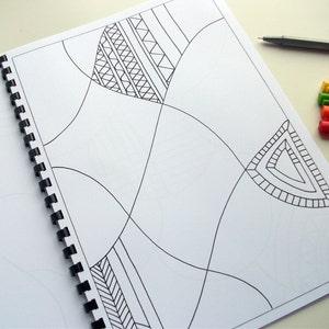 Printable Coloring Book, Kids Activity Book Zentangle Inspired ...
