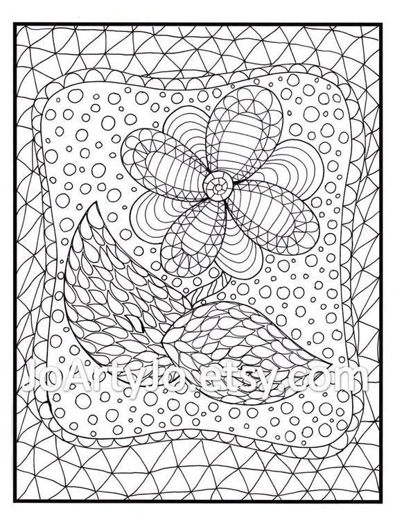 Color Page Printable Mixed Zendoodle