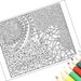 Coloring Page, Printable Zentangle Inspired PDF Zendoodle Pattern, Page ...