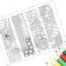 Zentangle Inspired Bookmarks, Printable Coloring, Digital Download ...