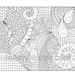 Coloring Pages to Print Zentangle Inspired Printables Pages 13-15 - Etsy