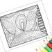 Coloring Page, Zentangle Inspired Printable- Zendoodle Page 5 - Etsy