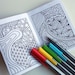 Mini Zine, PRINTABLE Zentangle Inspired Coloring Book, Intricate ...