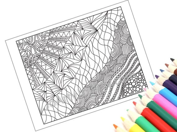 Zentangle Colouring Pages In The Playroom