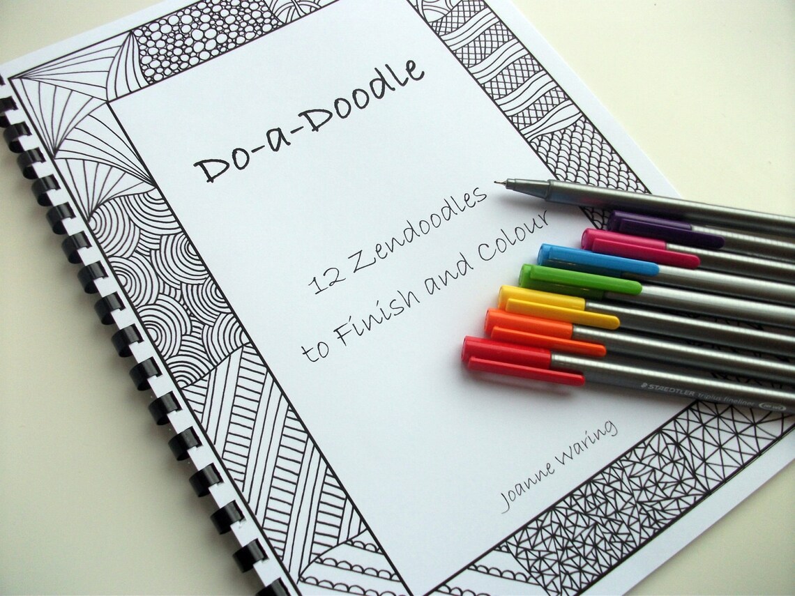 Printable Coloring Book, Kids Activity Book Zentangle Inspired ...