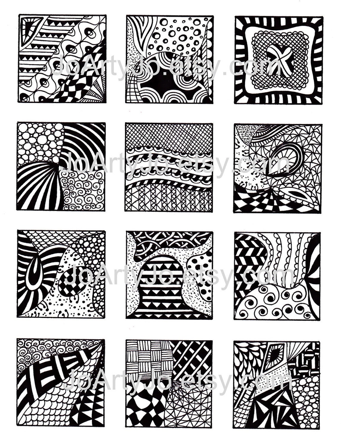 Black and White Images, Digital Collage Sheet Instant Download ...